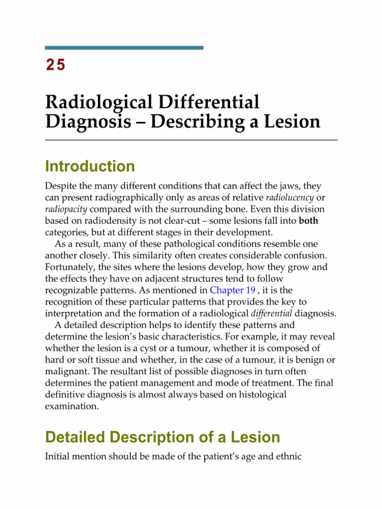 Radiological Differential_Diagnosis – Describing a Lesion -2021 ...