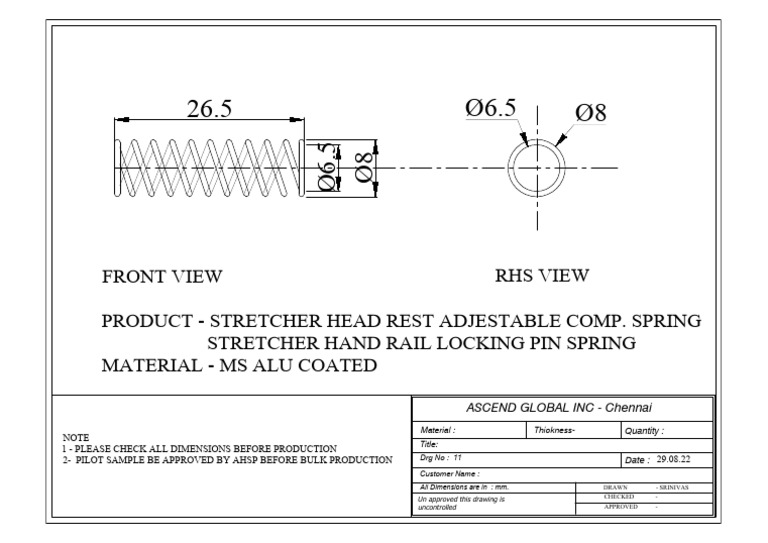 CADD Compression Spring | PDF