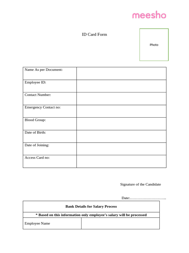 Employee ID and Gratuity Nomination Form | PDF | Legal Remedy | Employment