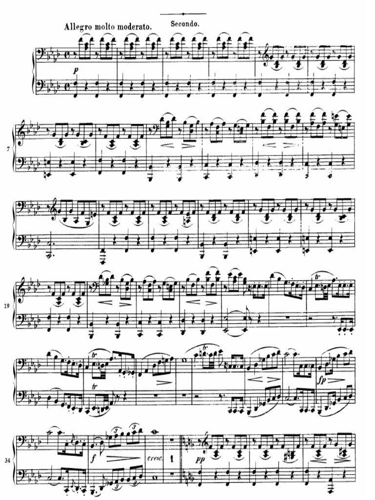 Franz Schubert - Fantasie in F Minor - Piano Duet | PDF