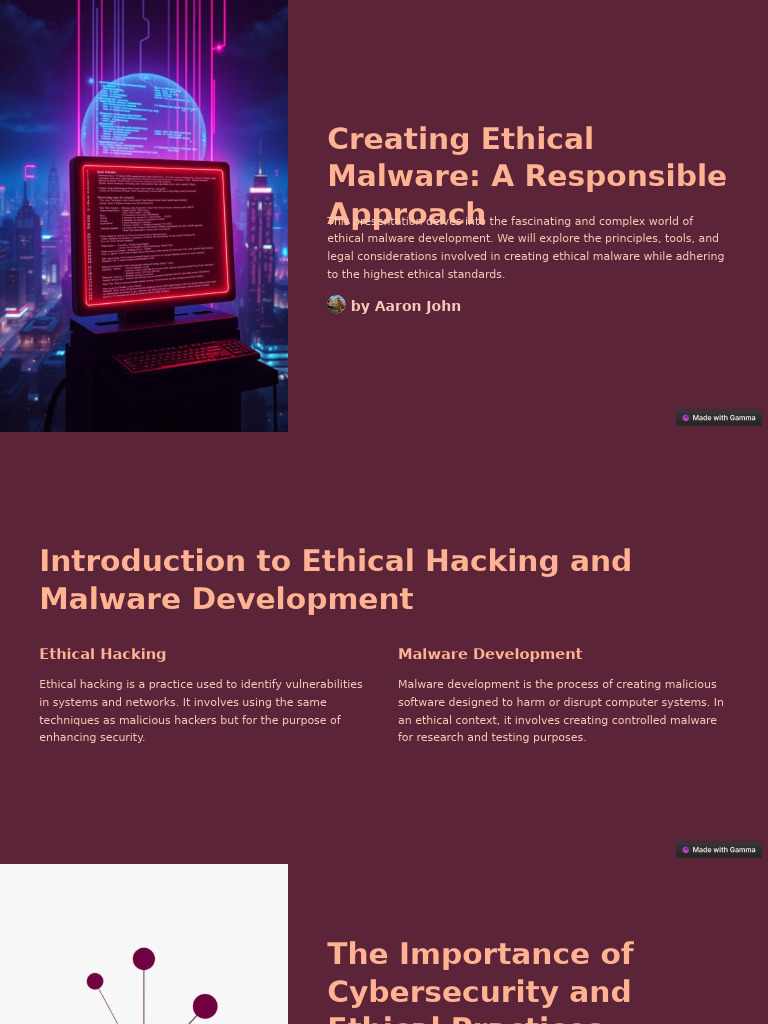 Creating Ethical Malware A Responsible Approach | PDF | Malware | Security