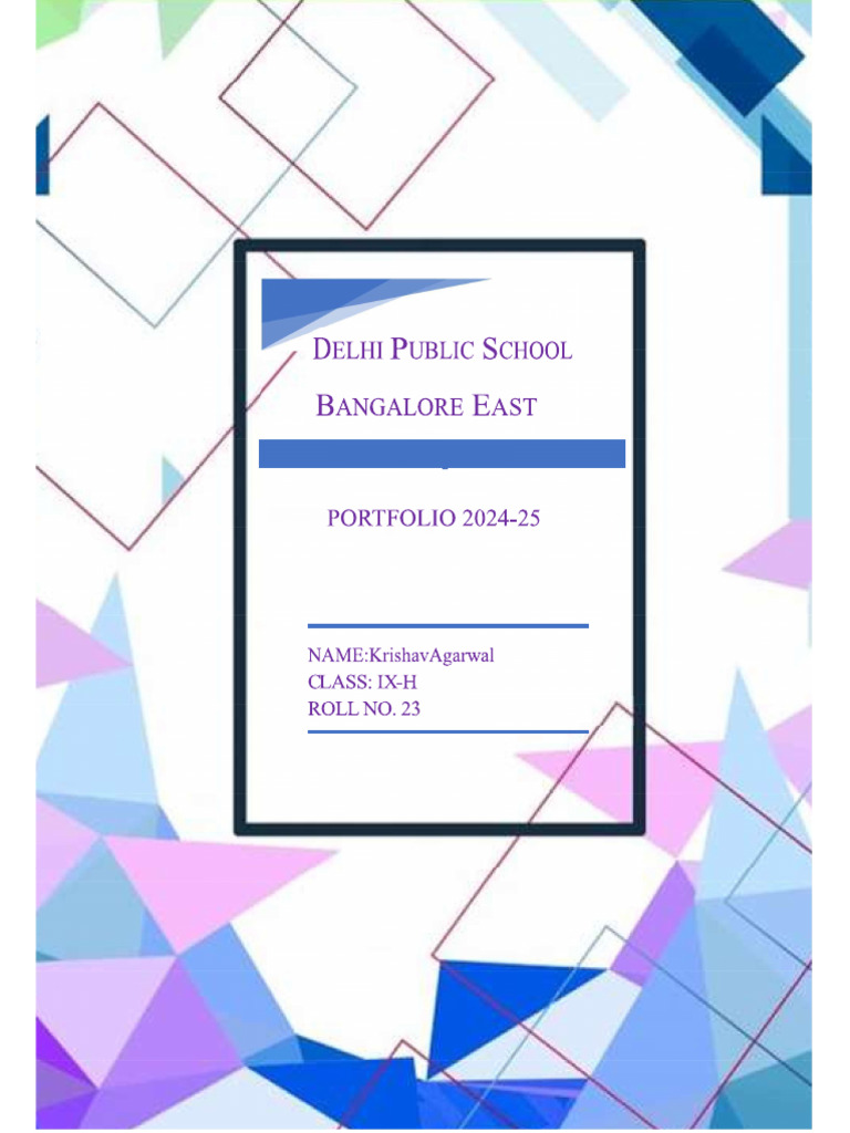 Portfolio Cover | PDF