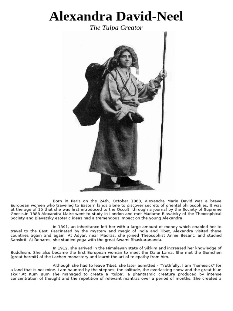 Alexandra David-Neel | PDF | Helena Blavatsky | Tibetan Buddhism