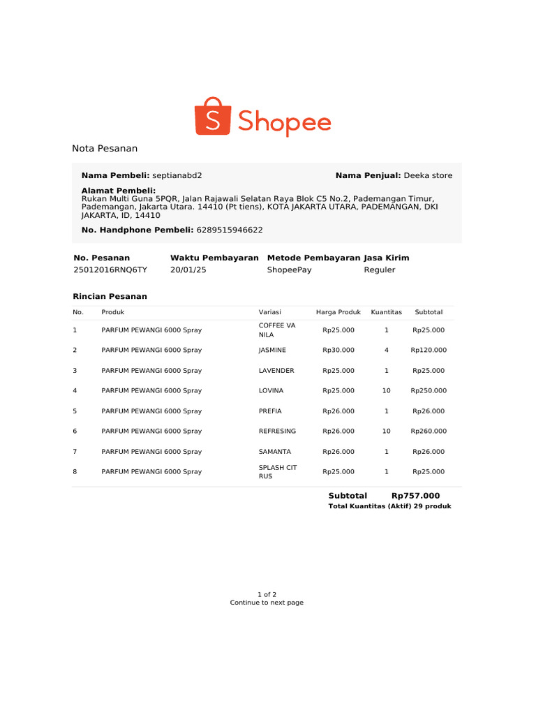 Pewangi Ruangan Calmic | PDF