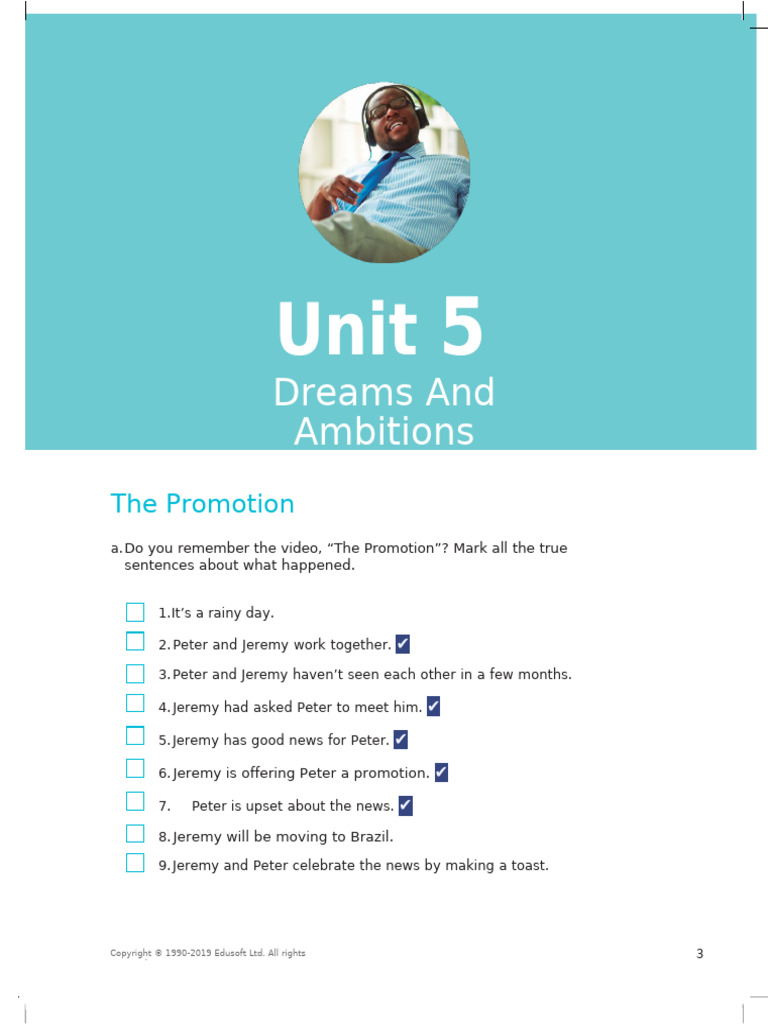 Intermediate 2 Workbook-33-36 Homework | PDF