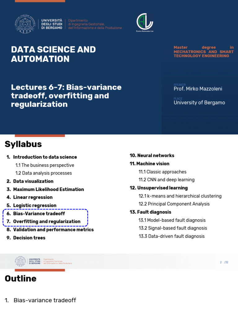 DL-Lec 2 -bias-variance-tradeoff | PDF | Algorithms | Data Analysis