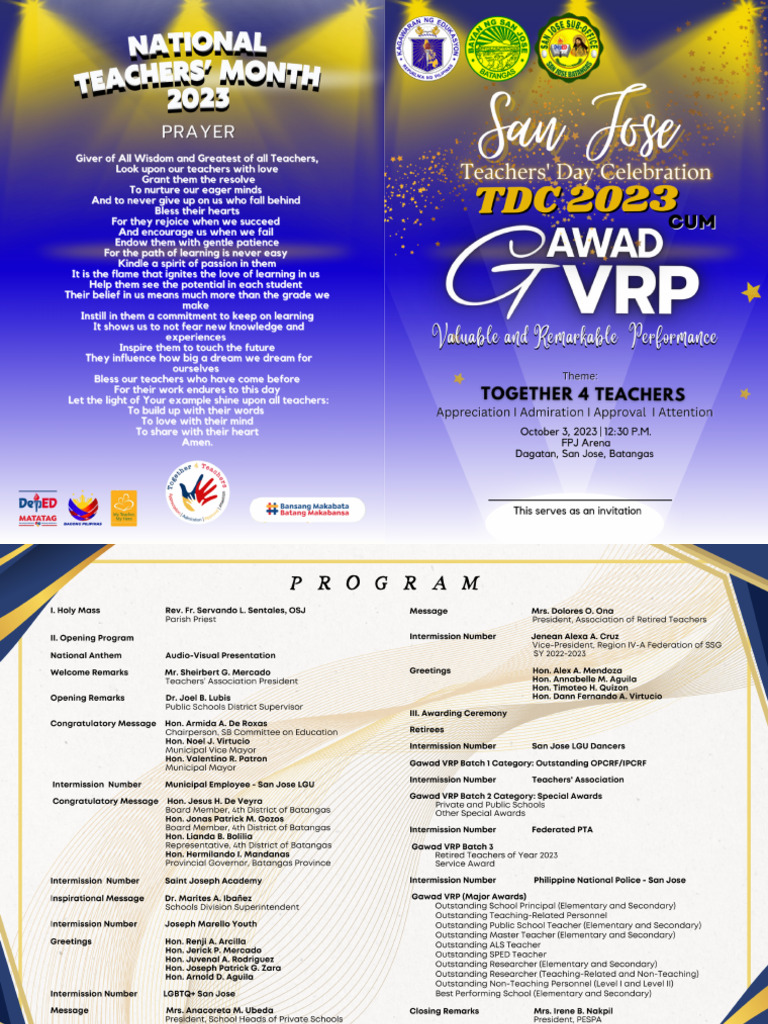 Gawad VRP 2023 Invitation | PDF
