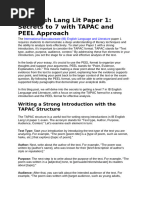 Writing PEEL Paragraphs Worksheet | PDF | Argument | Essays