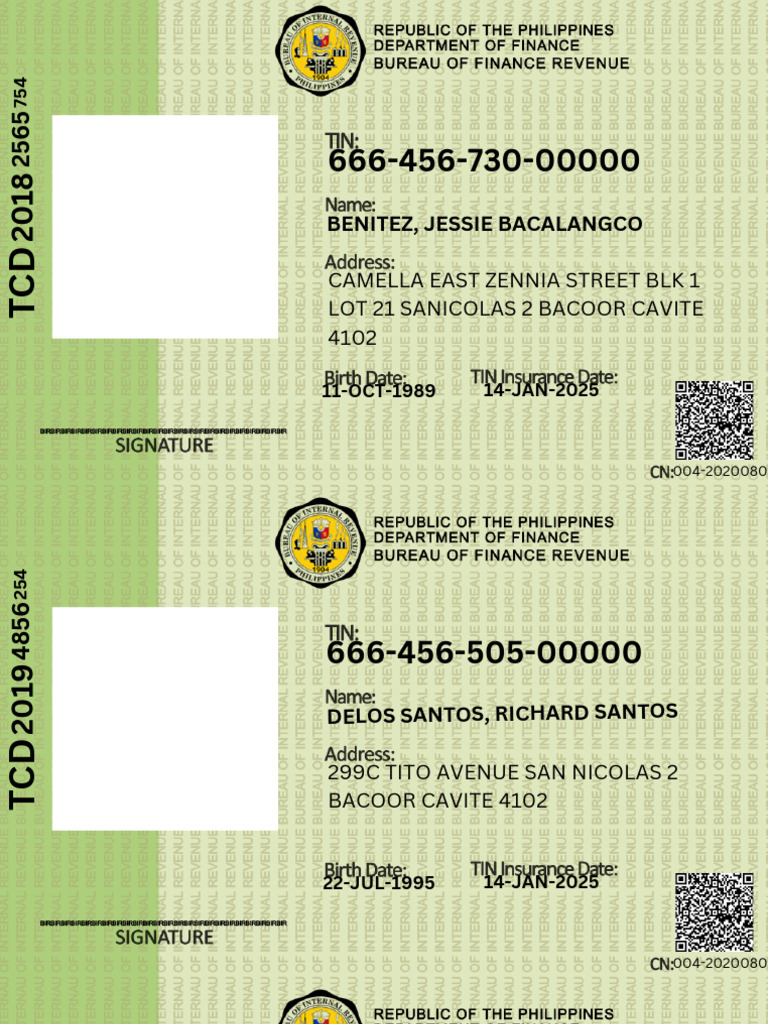 Copy of Copy of Philippine ID Templates | PDF