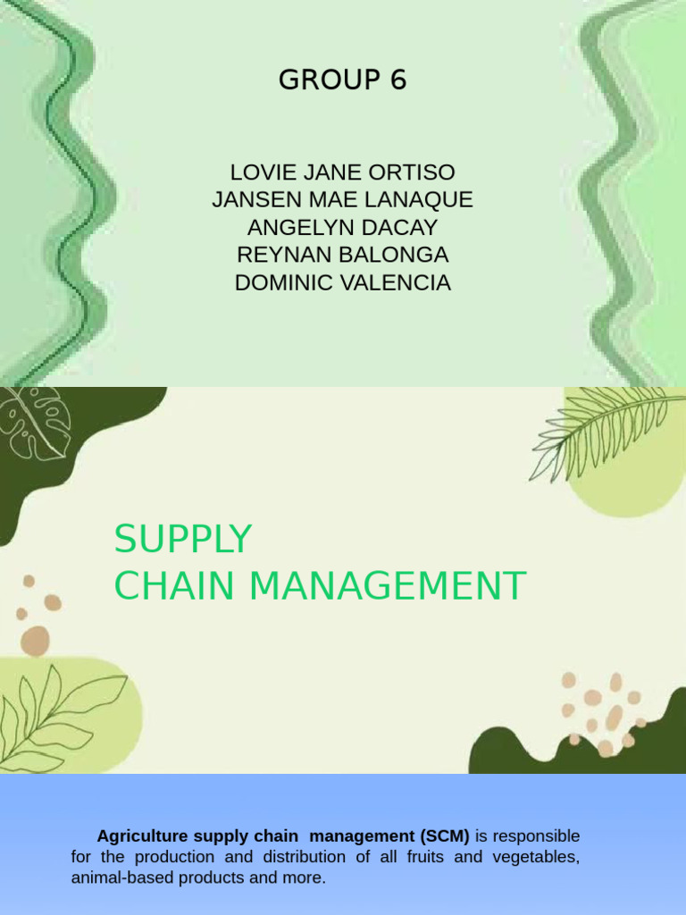 Agriculture Supply Chain Management Guide | PDF | Supply Chain | Supply ...