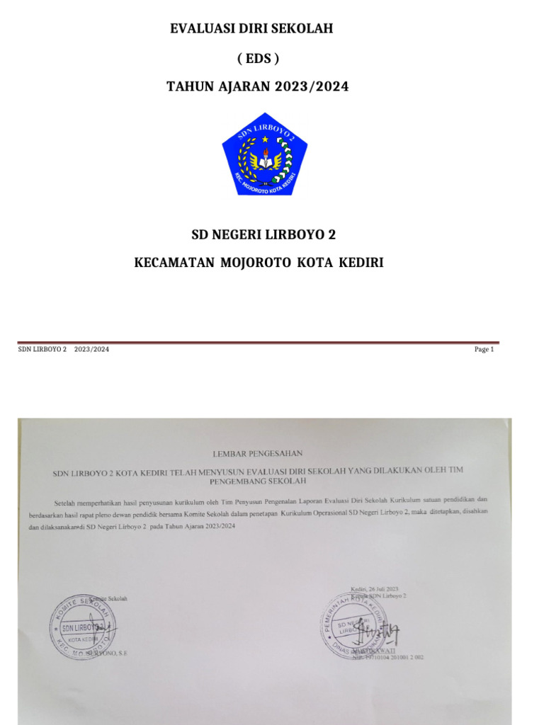 1.1 A. EDS SDN LIRBOYO 2 2023-2024 | PDF