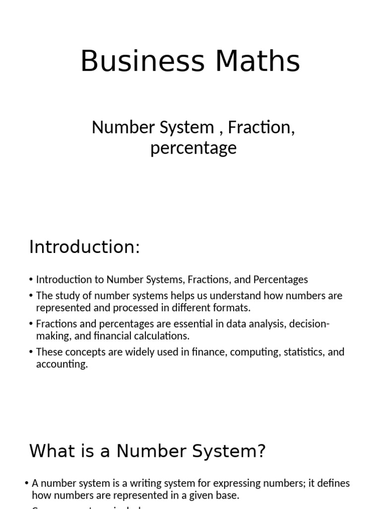 Presentation 1 | PDF | Decimal | Mathematics