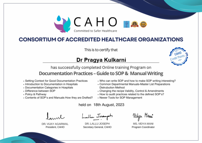 Documentation Practice - Guide To SOP and Manual Writing Training ...