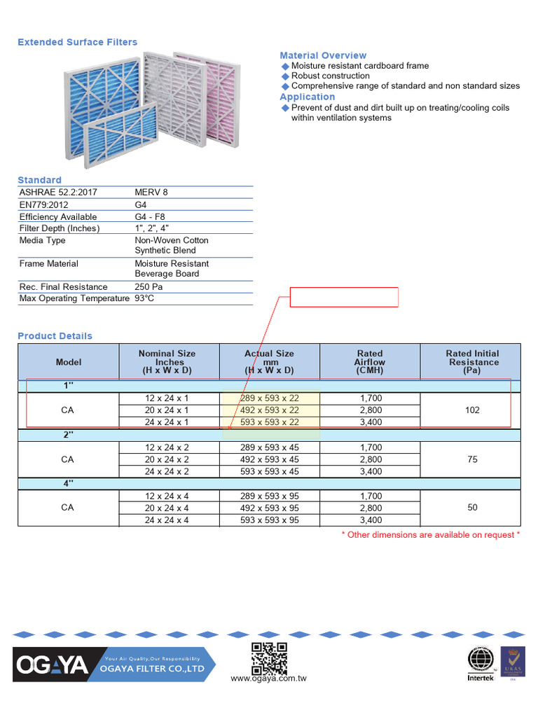 Air Filter Efficiency and Specifications | PDF | Duct (Flow) | Materials
