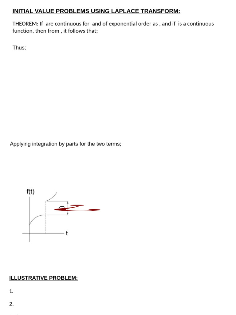 Module 10 - Initial Value Problems Using Laplace Transform | PDF