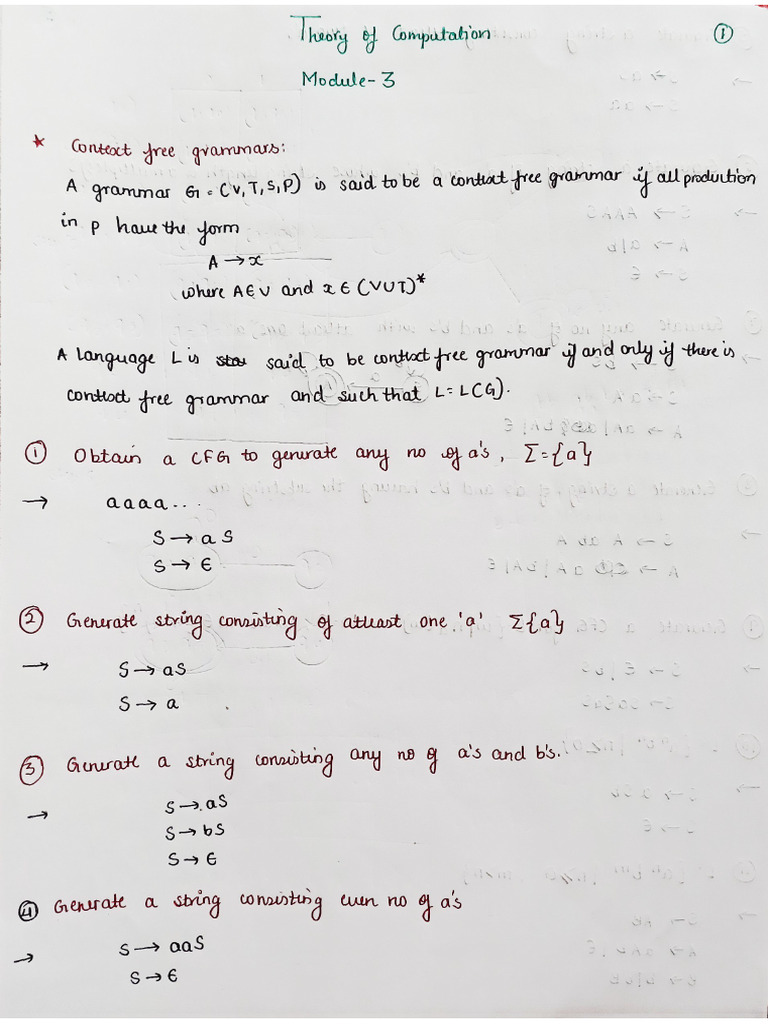 Toc - Module 3 | PDF