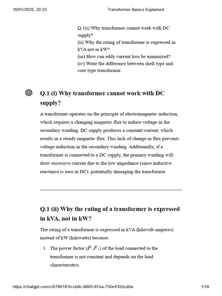 Transformer Basics Explained 1 | PDF