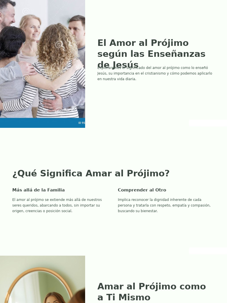 Amor al Prójimo según Jesús | PDF | Amor