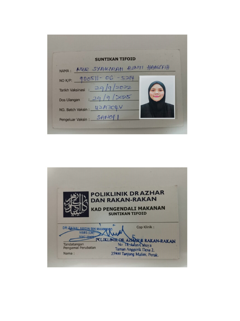 Suntikan Typod Shakirah | PDF