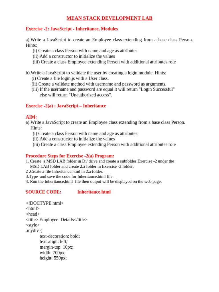 JavaScript for MEAN Stack Devs | PDF | Java Script | User (Computing)