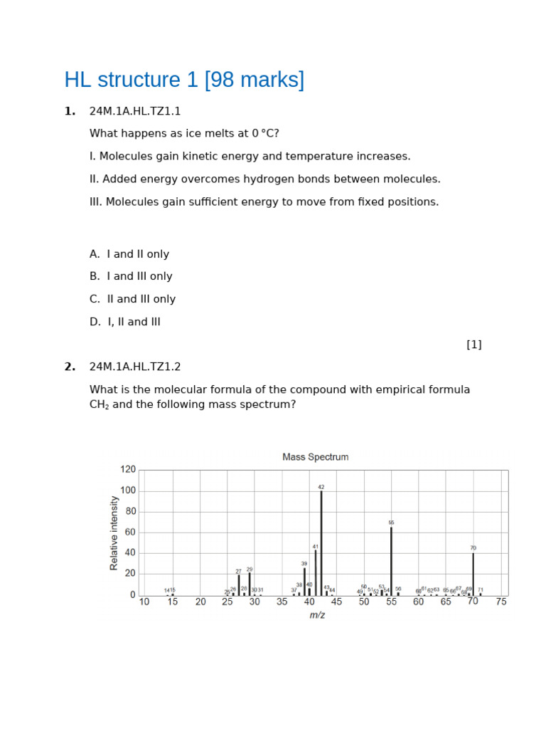 HL structure 1 | PDF | Acid | Energy Level