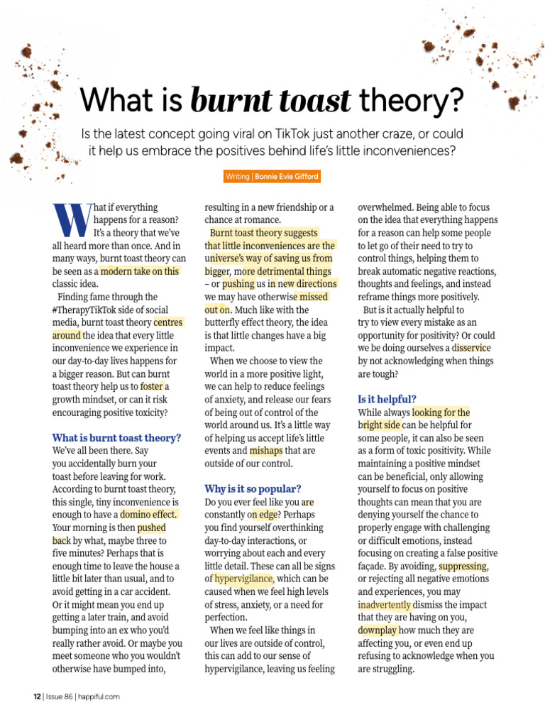 Understanding Burnt Toast Theory | PDF | Mindset | Thought