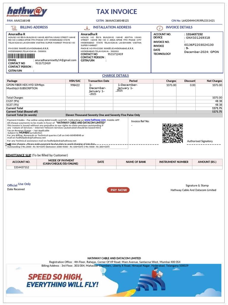 Invoice October | PDF | Payments | Invoice