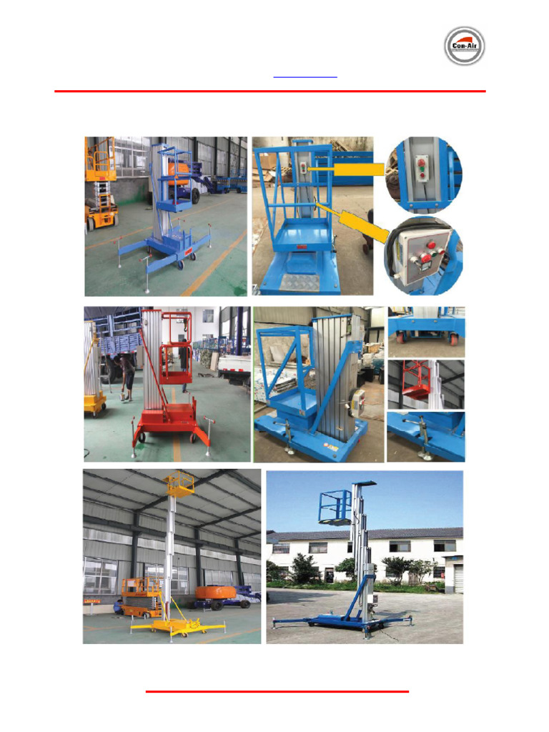 Mobile Column Trolley Technical Data Sheet | PDF | Power Supply | Valve