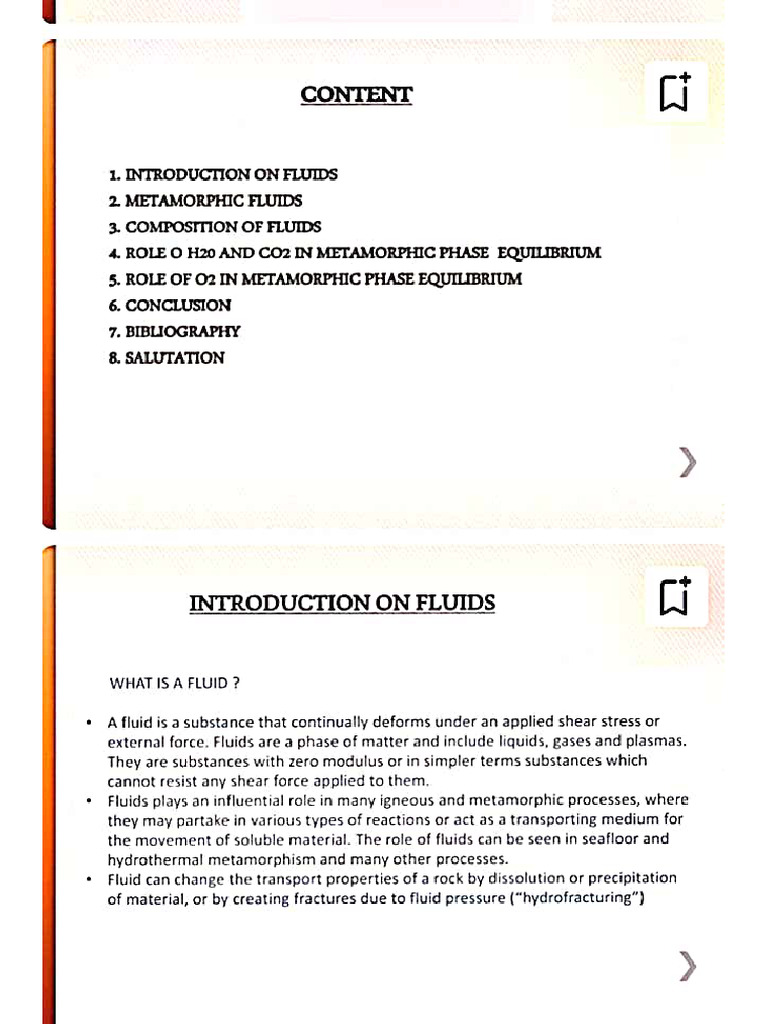 Metasomatism and Role of Fluid in Metamorphism | PDF