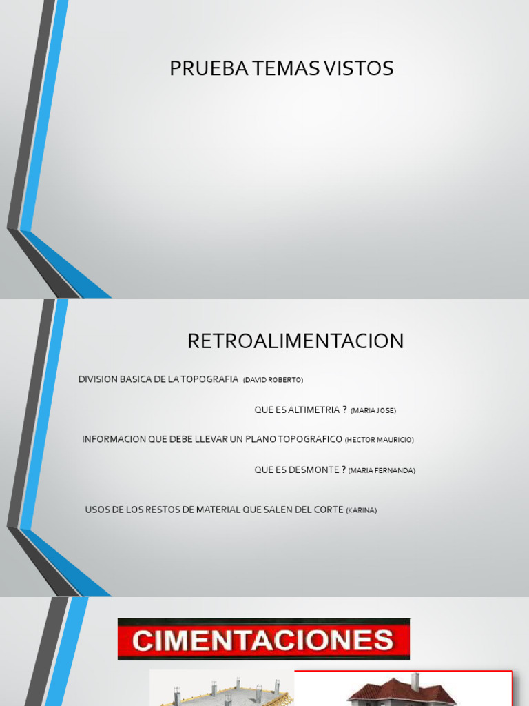 Presentacion Sobre Cimentaciones | PDF | Fundación (Ingeniería) | Ingeniería estructural