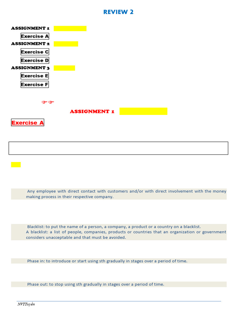 Ass1-3.E5 - REVIEW 2.ANSWERS-đã Mở Khóa | PDF | Cloud Computing | Department Store