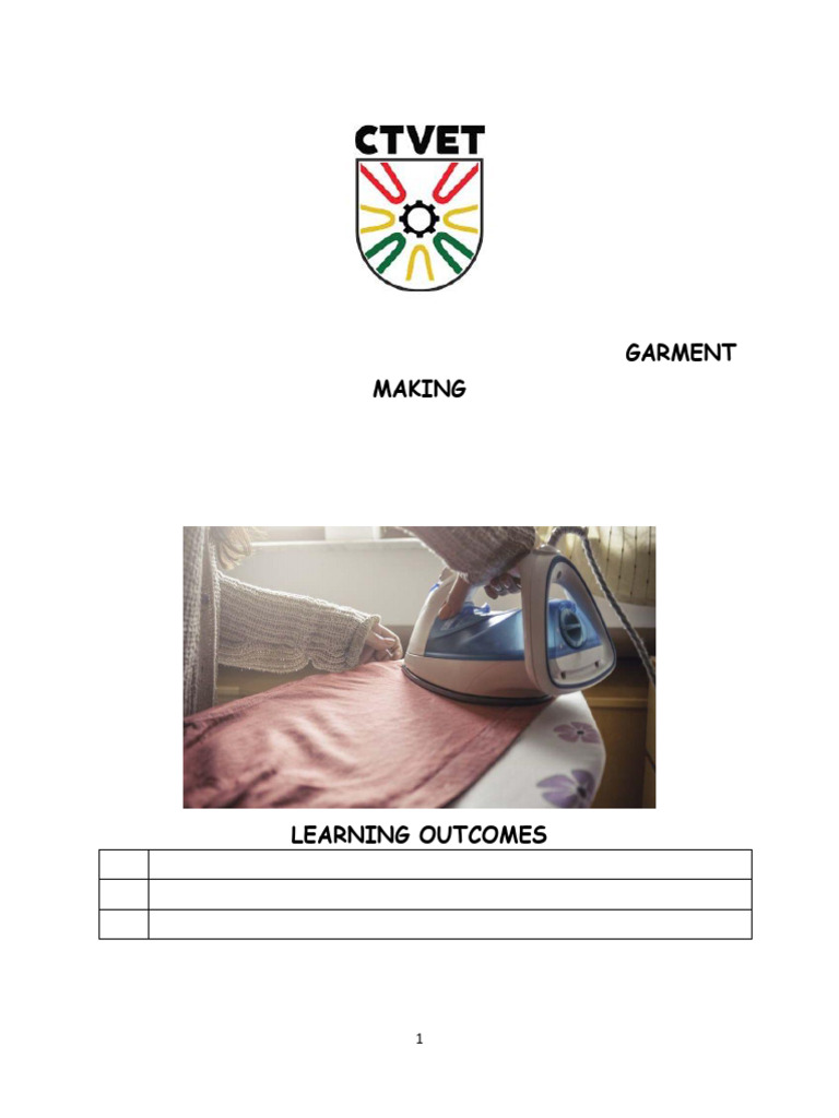 LM - GM - Nci - Unit 6 - Introduction To Pressing | PDF | Sewing | Textiles