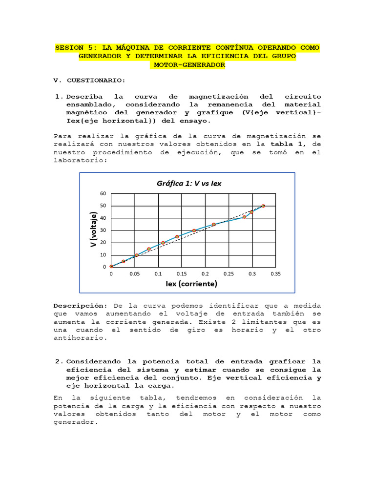 Inf 5 Mecanica Elec | PDF | Generador eléctrico | voltaje