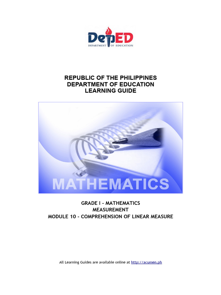 Comprehesion of Liner Measure | PDF | Reading Comprehension | Learning