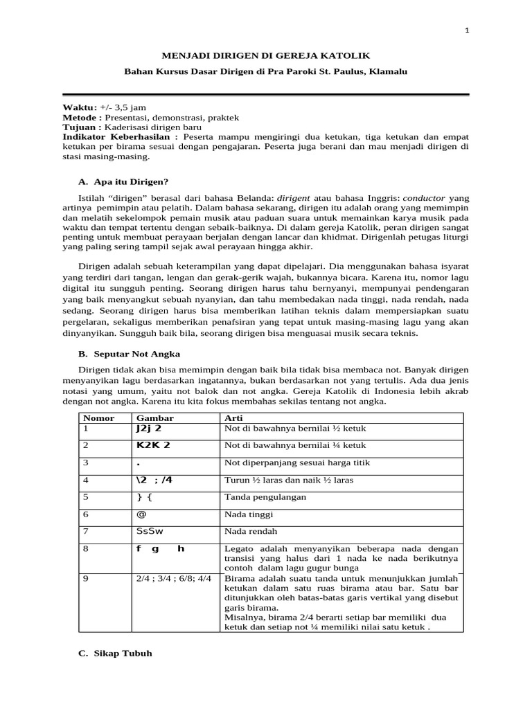 Belajar Menjadi Dirigen Kursus Dasar | PDF