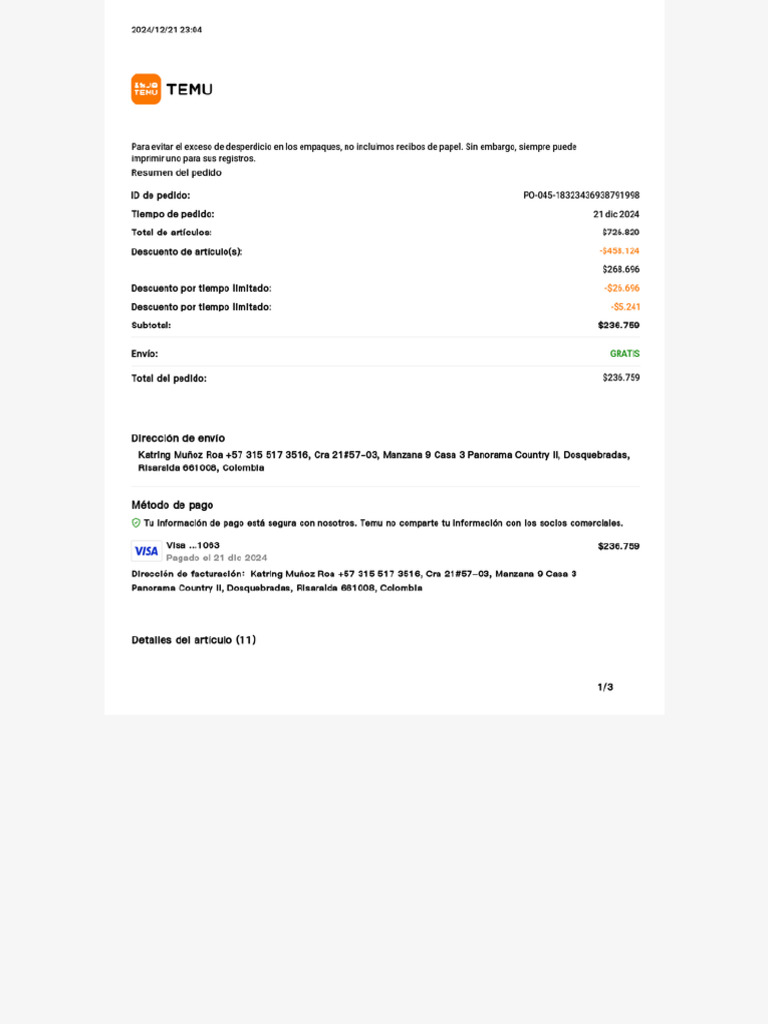 Temu Web Document | PDF