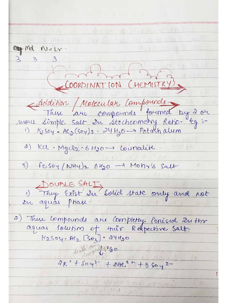 Coordination Compounds | PDF