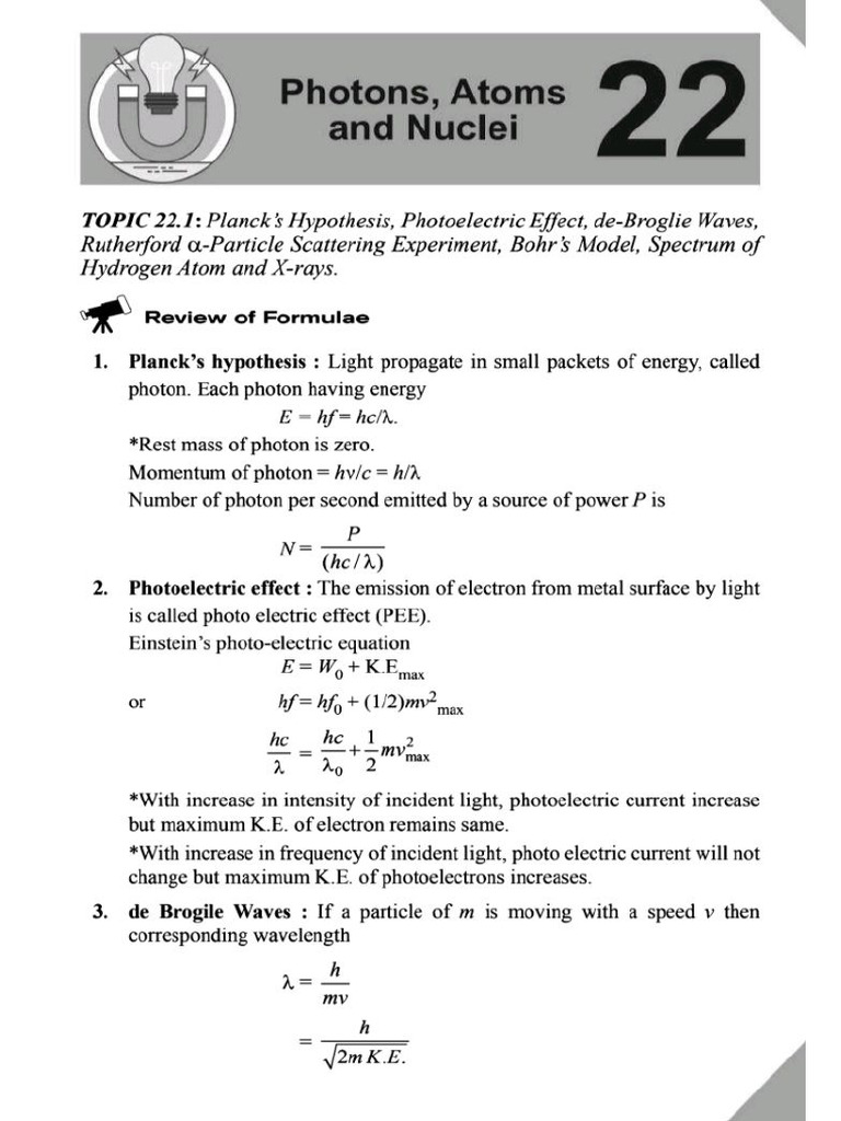 Photons, Atoms & Nuclei | PDF