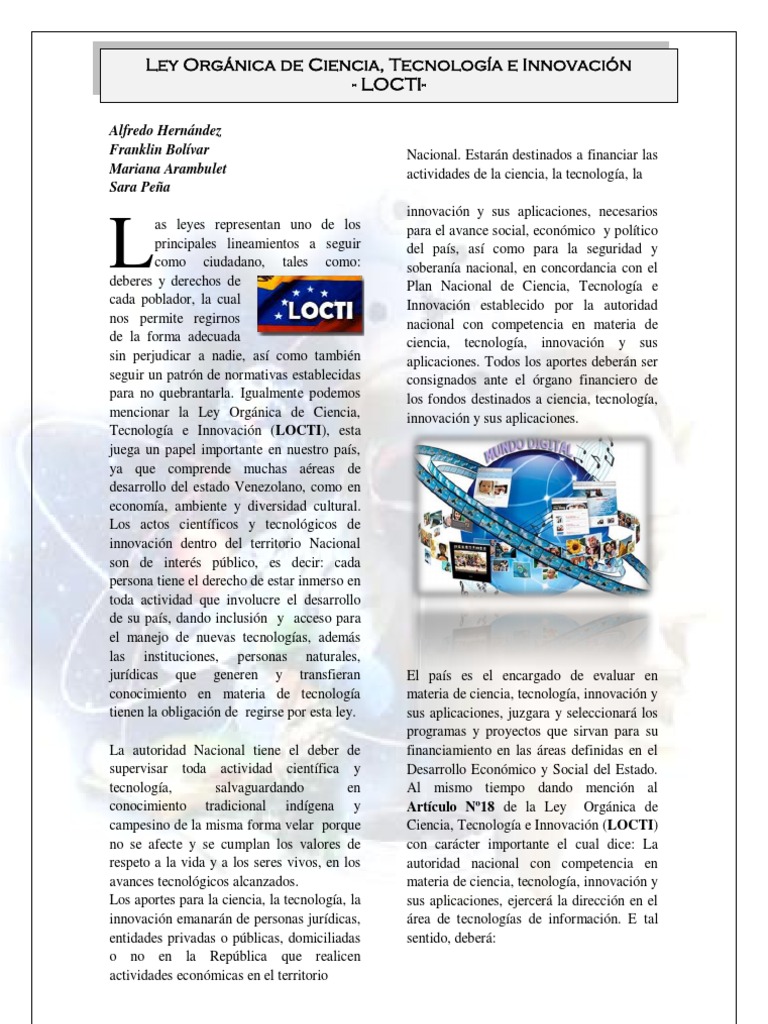 Articulo Locti | PDF | Innovación | Science