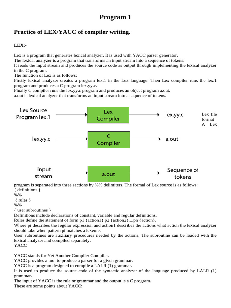 compiler Design lab | PDF | Parsing | Computer Science compiler Design lab | PDF | Parsing | Computer Science