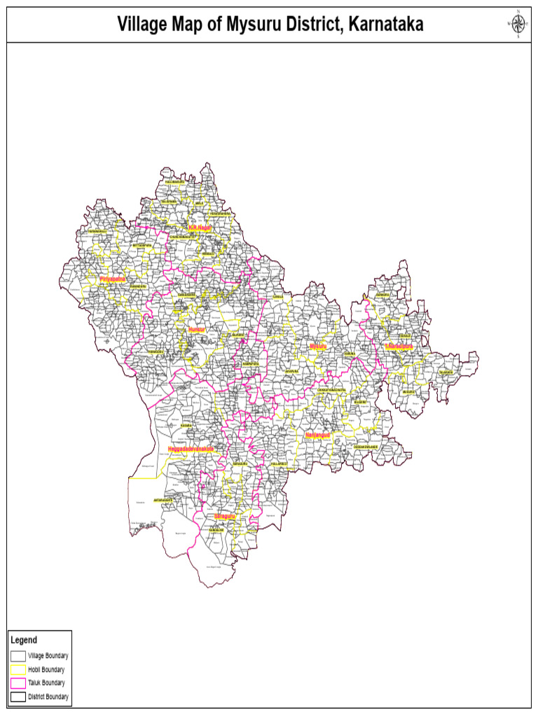 Mysuru District Village Map | PDF