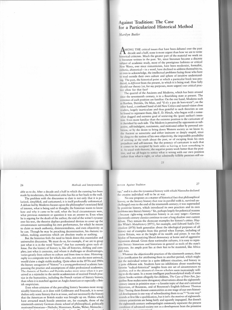 Marilyn Butler-1 | PDF