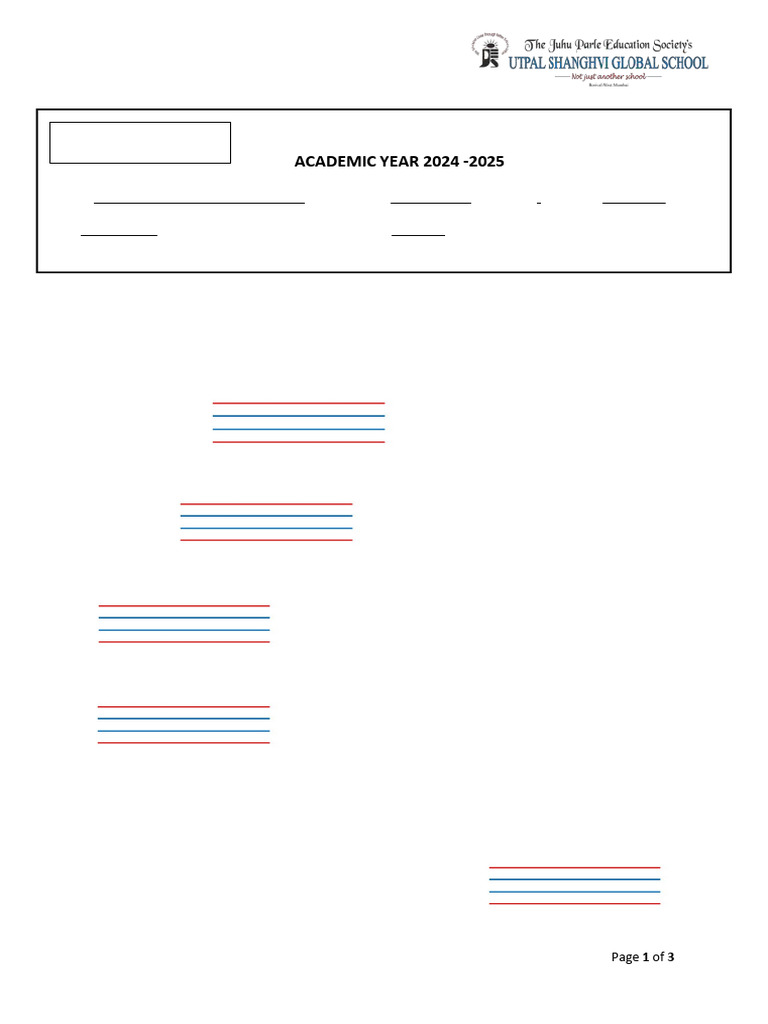 Science Grade 1 Practice Sheeet 1 1 | PDF