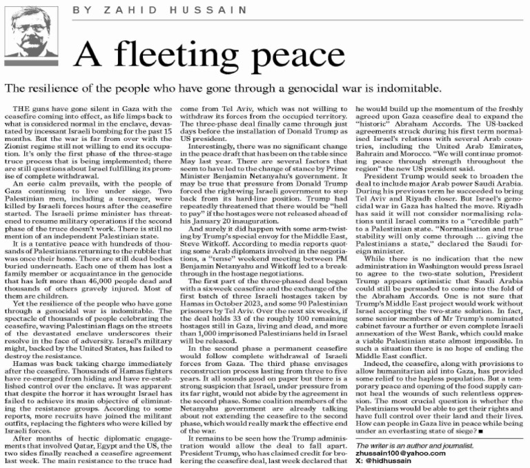A Fleeting Peace | PDF