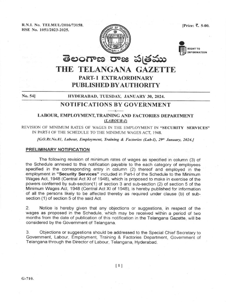 Security Services | PDF | Cost Of Living | Employment