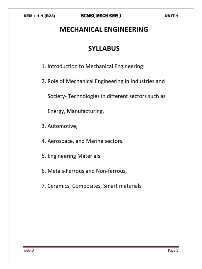BCME UNIT-4 | PDF | Metals | Mechanical Engineering
