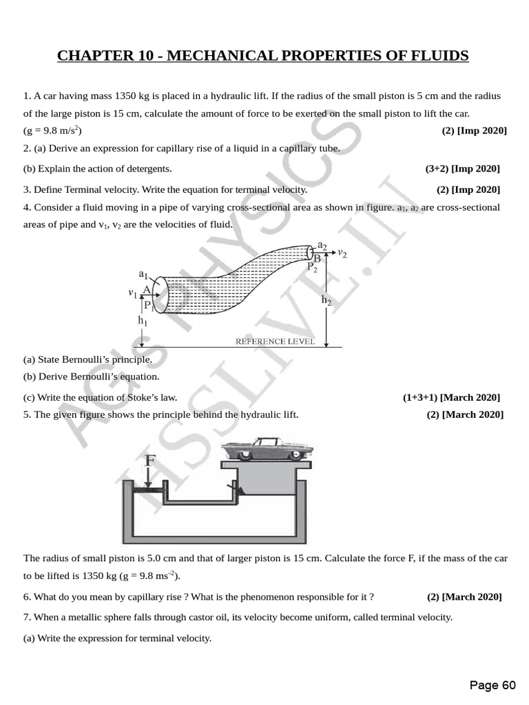 fluids 1 | PDF | Liquids | Pressure
