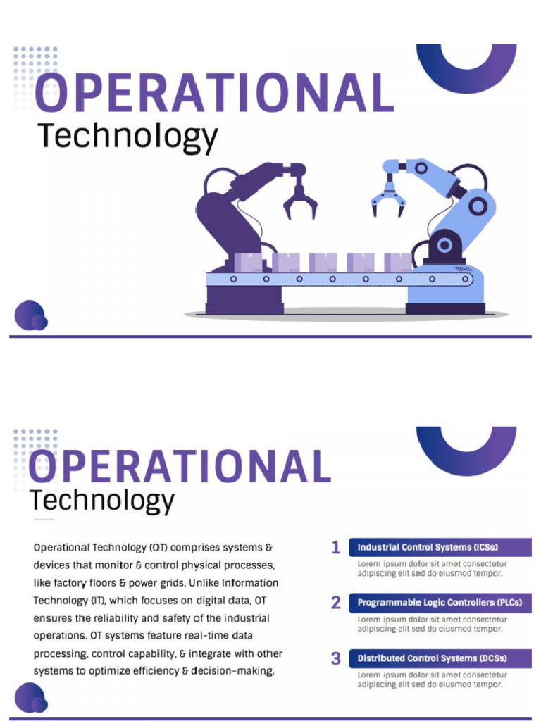Operational Technology Slide1 | PDF