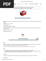 Clock Drawing Test | PDF | Self-Improvement