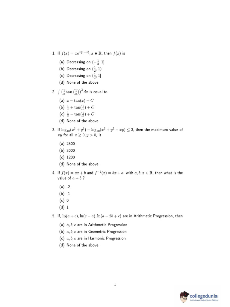 MSQMS 2018 QMA | PDF
